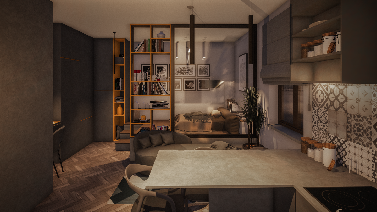 Finding A Layout For A Studio Apartment 26 Sqm Designed By | GoPillar